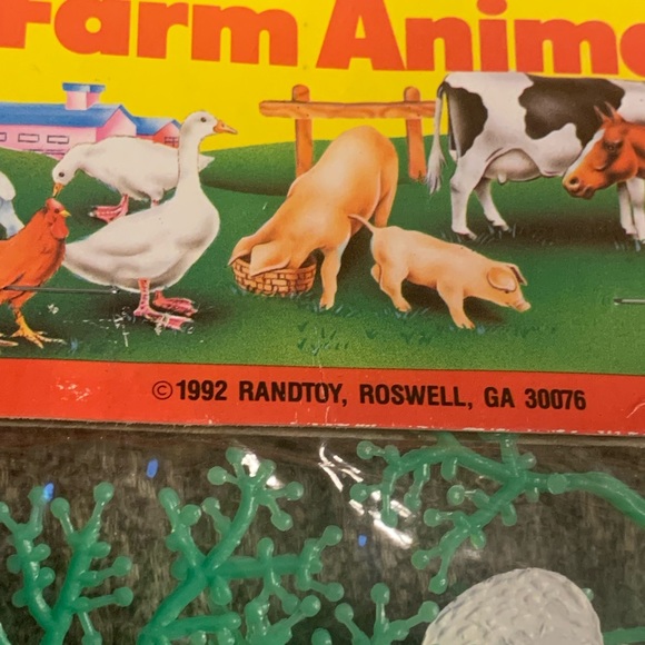 Randtoy | Toys | Vintage Randtoy Farm Animal Playset Pigs Horses Farmer ...